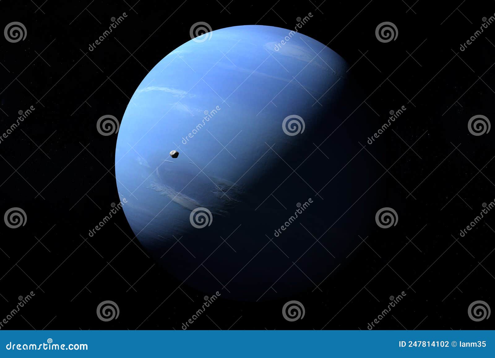 Neptune Inner Structure With Captions For Science Stock Photography ...