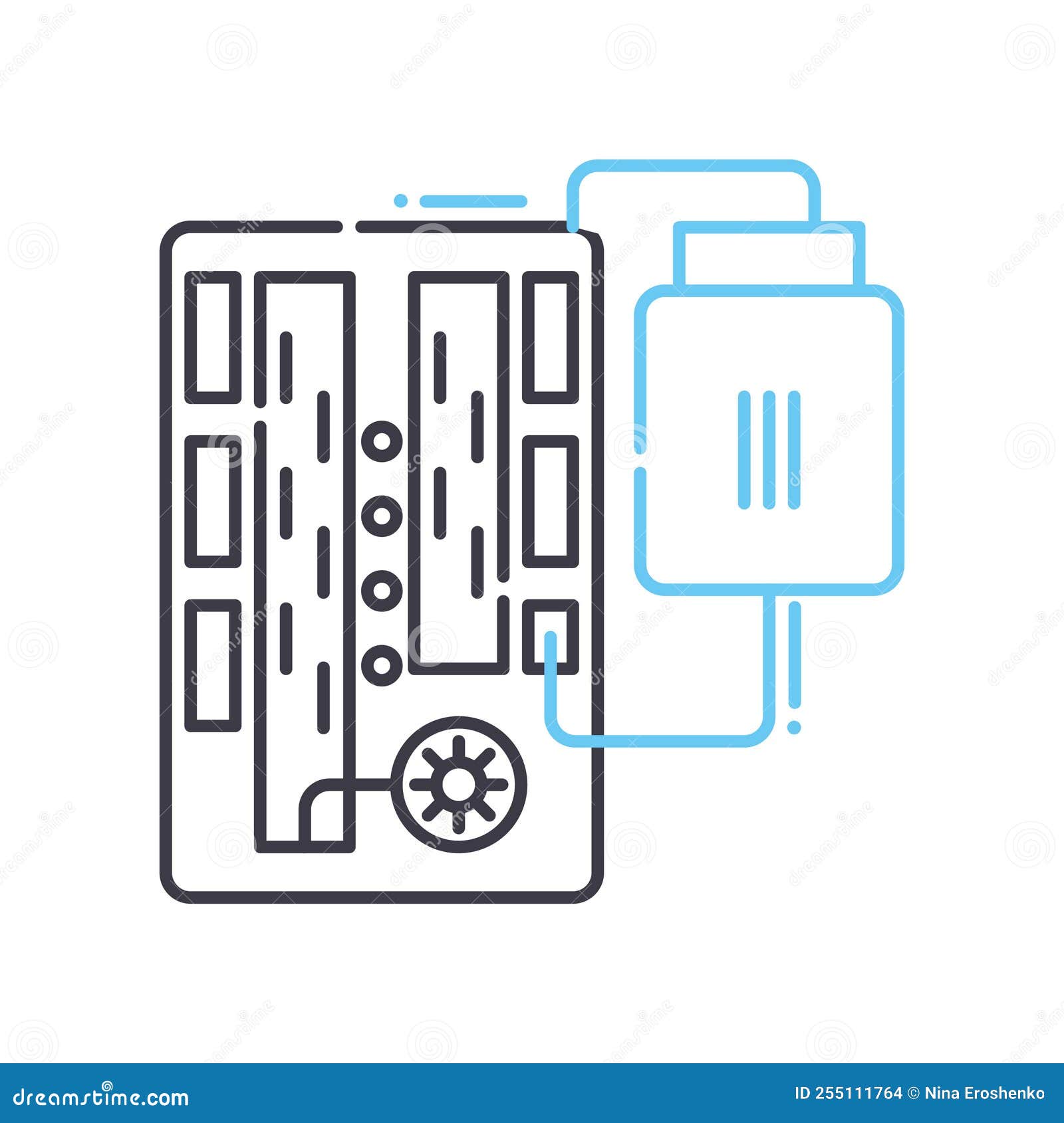 Robotics Protoboard Outline Icon. Signs And Symbols Can Be Used For Web ...