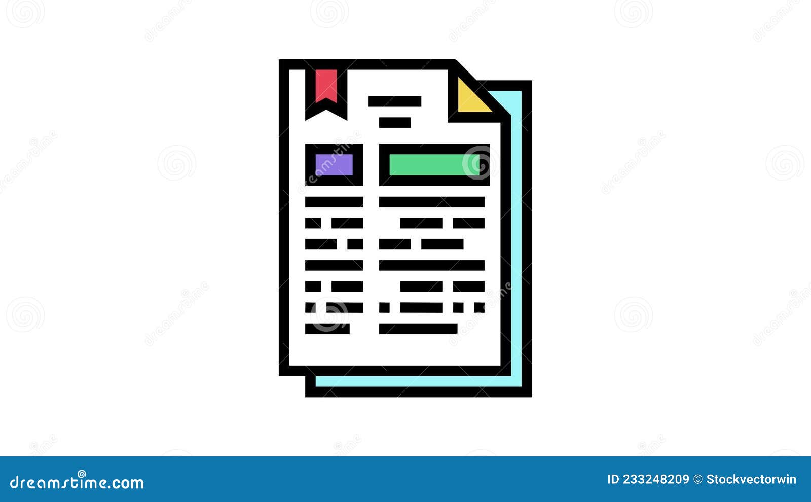 Protocol Document Color Icon Animation Stock Video - Video of ...