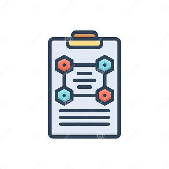 Color Illustration Icon for Protocol, Document and Manners Stock Vector ...