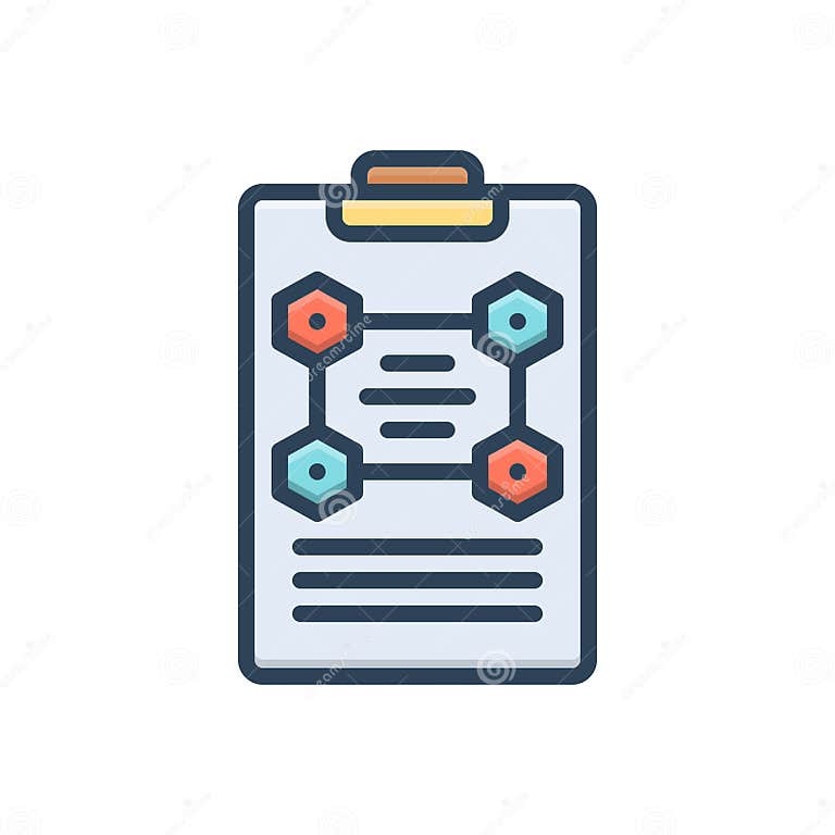 Color Illustration Icon for Protocol, Document and Manners Stock Vector ...