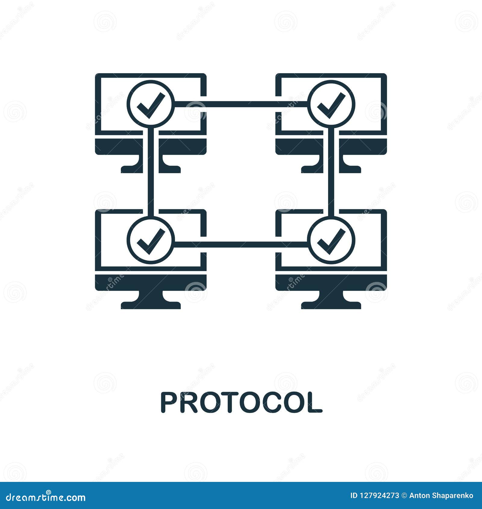 Protocol Icon Monochrome Style Design From Blockchain Icon Collection