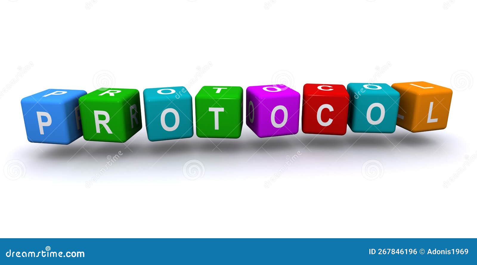 Protocol Word Block Royalty-Free Stock Image | CartoonDealer.com #181054966