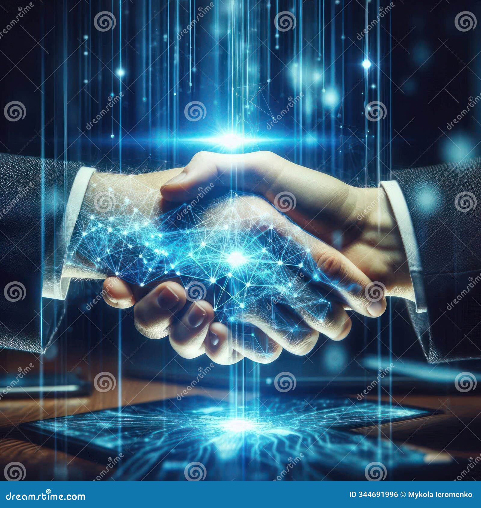 Protocolo De Enlace Digital Con Red De Datos. Foto de archivo - Imagen ...