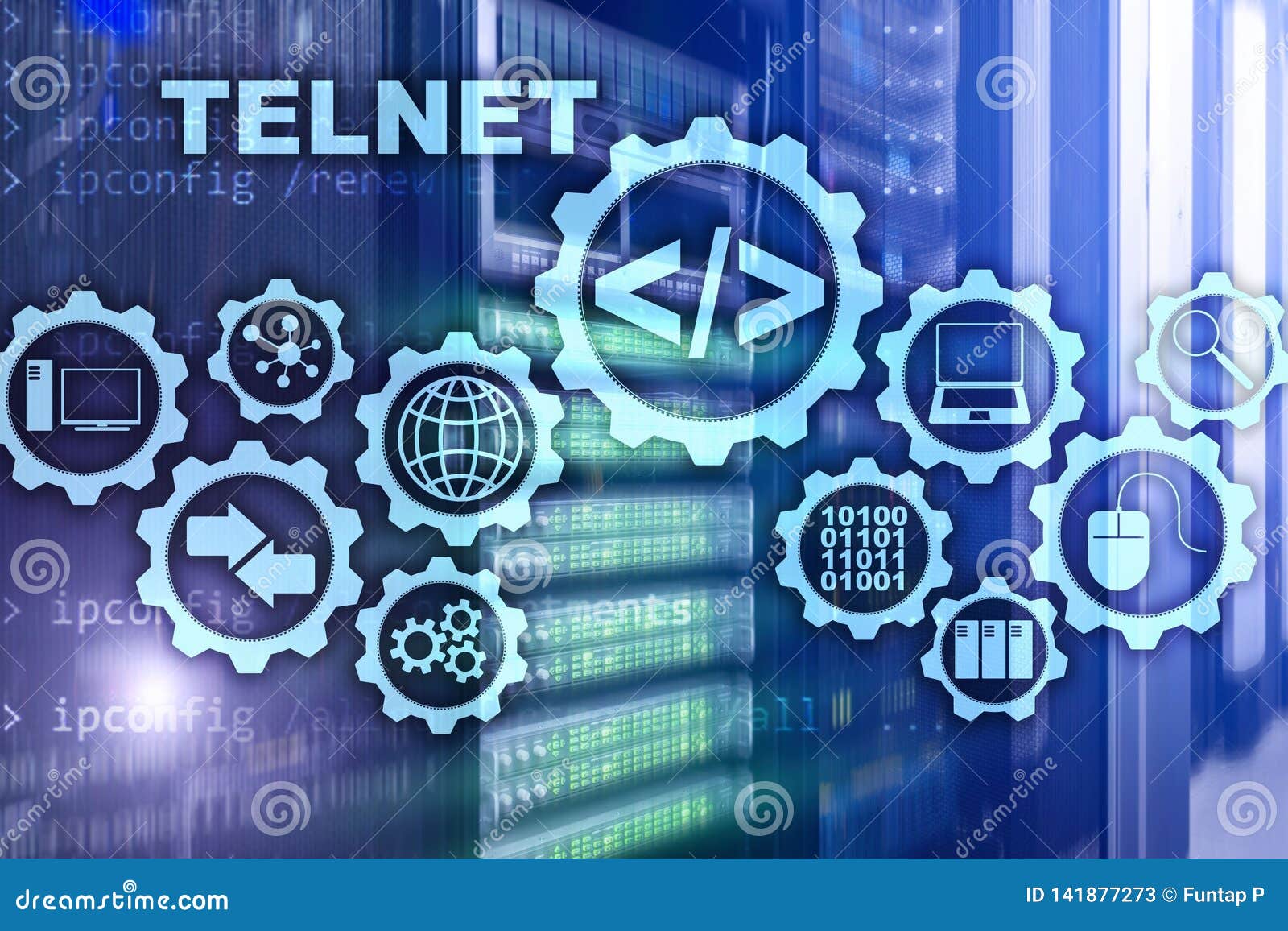 Protocolo De Red Del Teletipo Cliente Terminal Virtual De Telnet ...