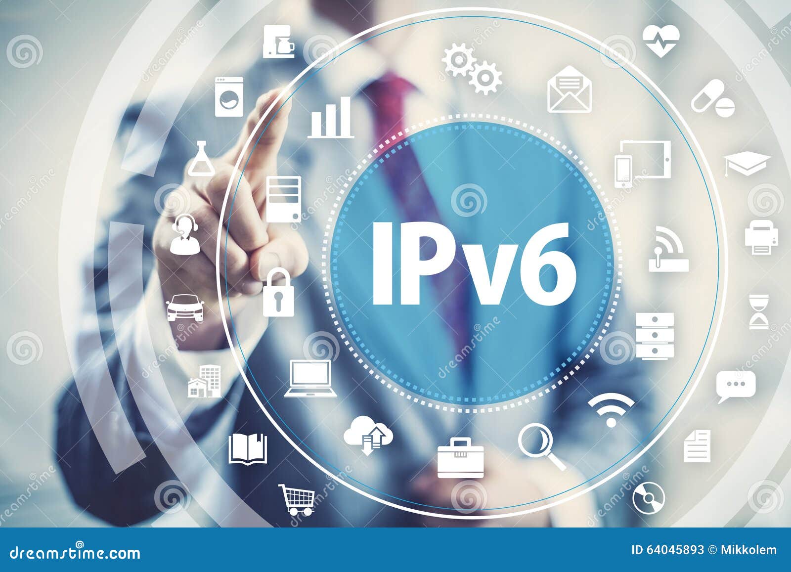 Protocolo de rede IPv6 imagem de stock. Imagem de industrial - 64045893