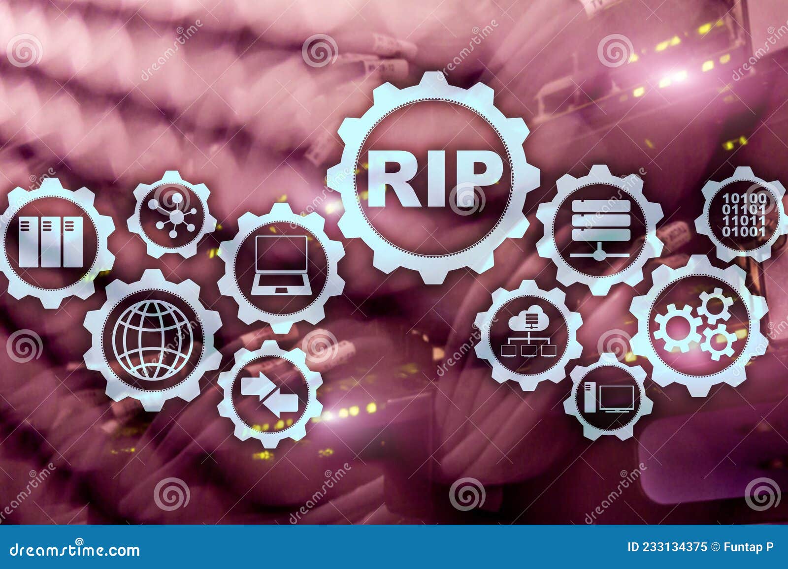 Protocolo Rip Routing Information. Conceito De Redes De Tecnologia ...