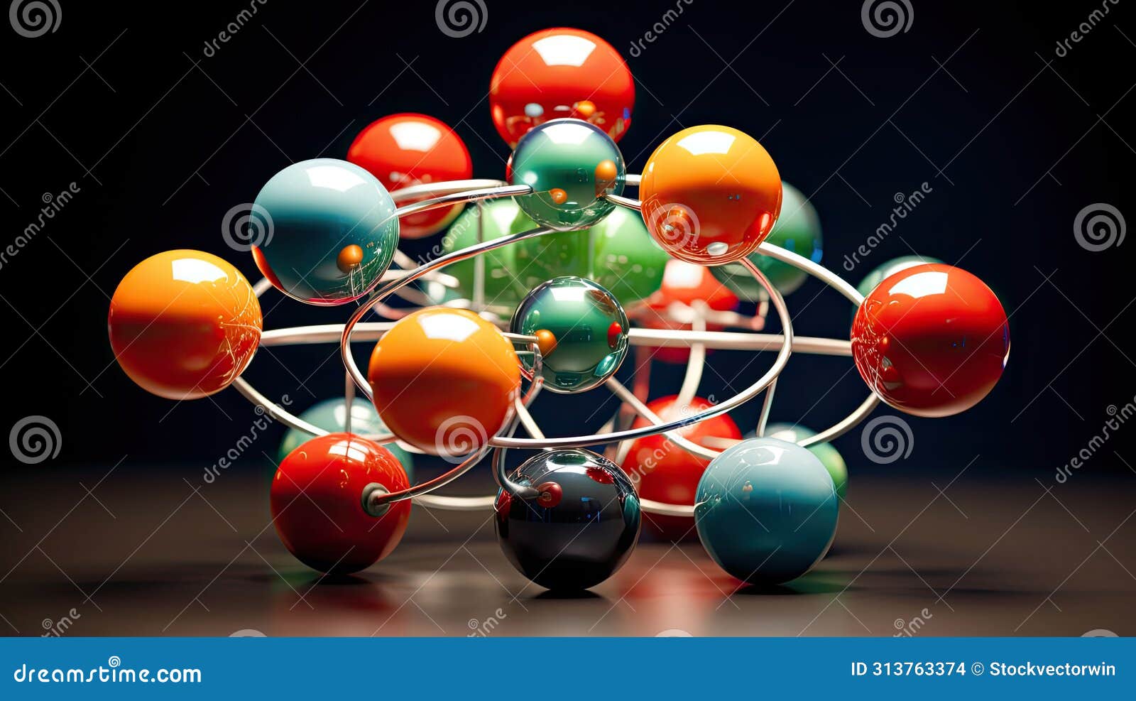 Proton atomic model stock illustration. Illustration of model - 313763374