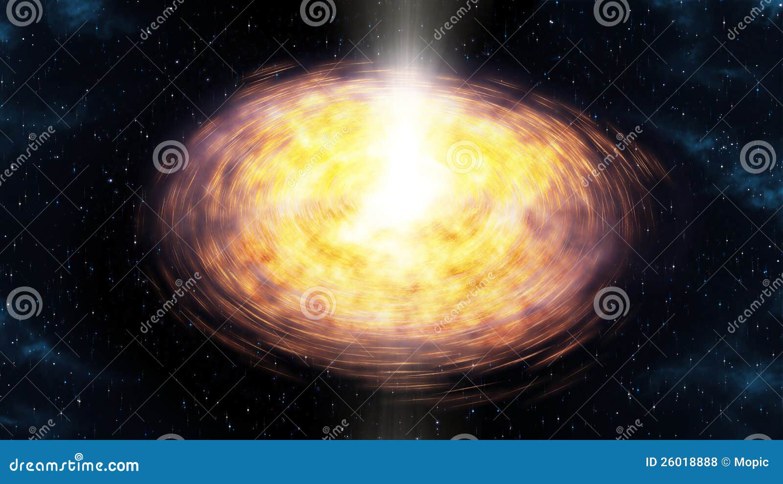Protoplanetary Disc Formation Stock Illustration - Illustration of ...