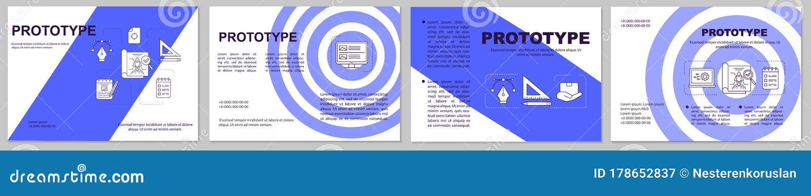 Prototype Brochure Template Layout Vector Illustration | CartoonDealer ... Prototype Brochure Template Layout Vector Illustration | CartoonDealer ...