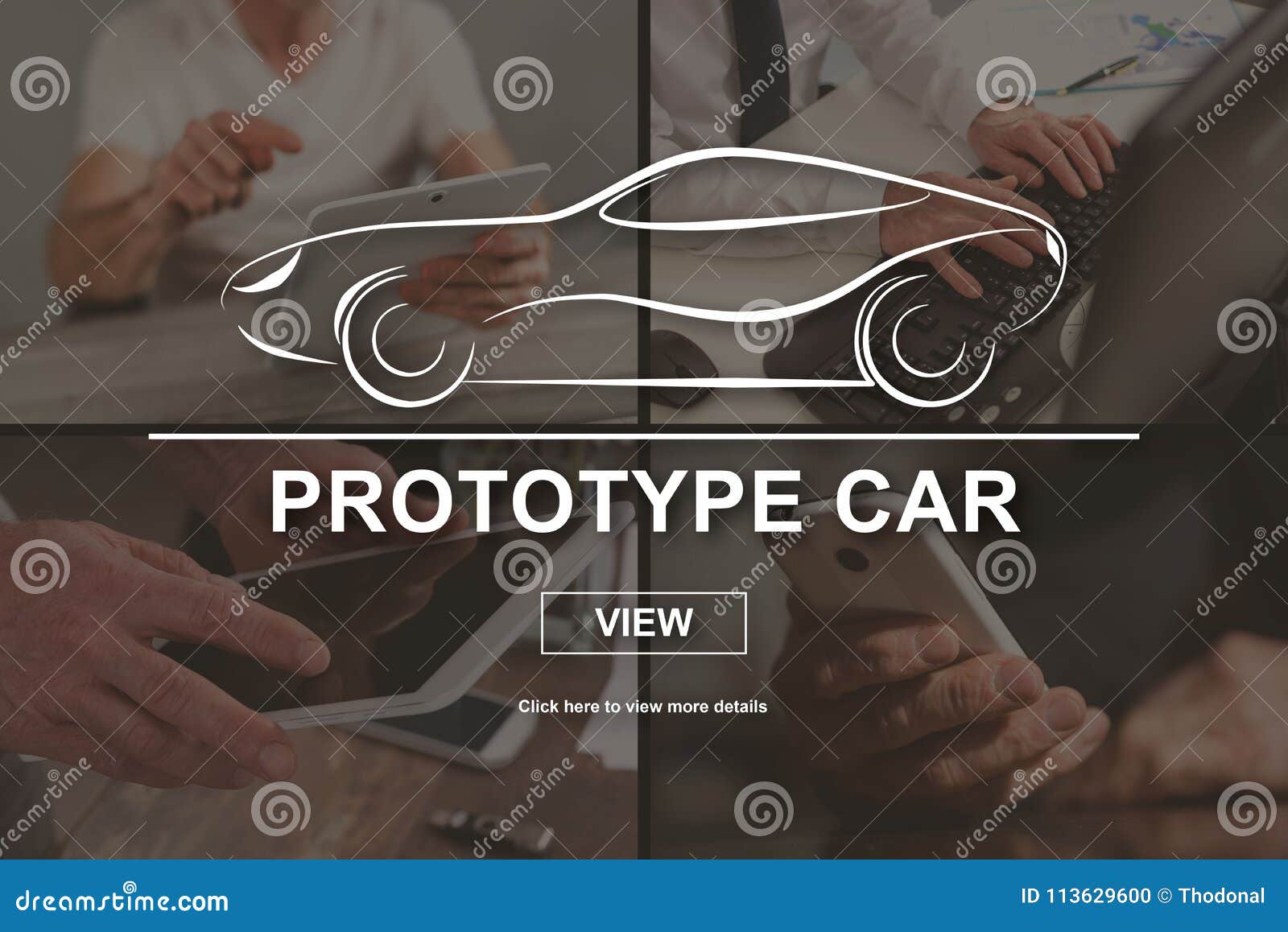 Concept of prototype car stock photo. Image of designer - 113629600