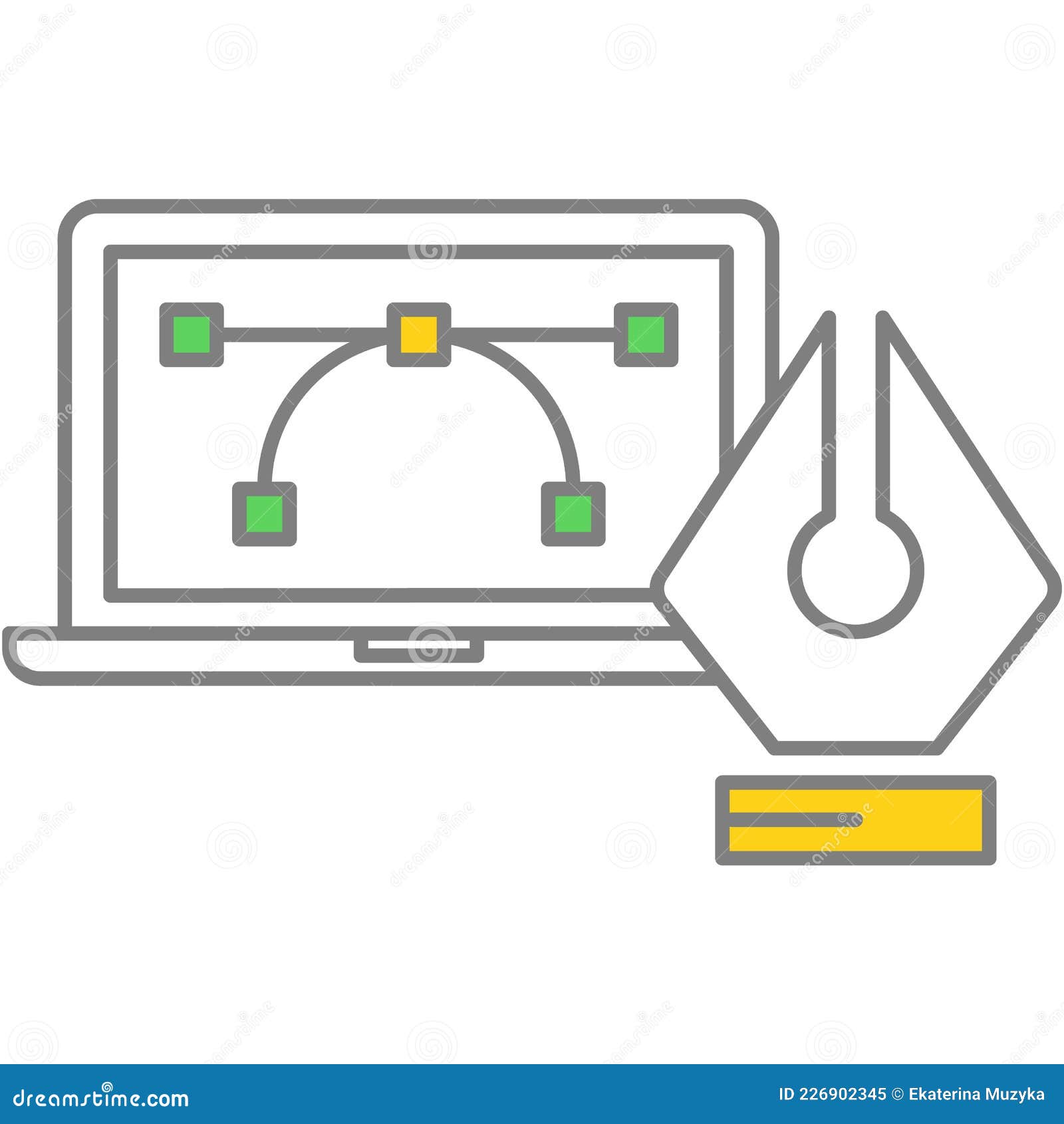 Prototype Creation Line Vector Icon on White Stock Illustration ...