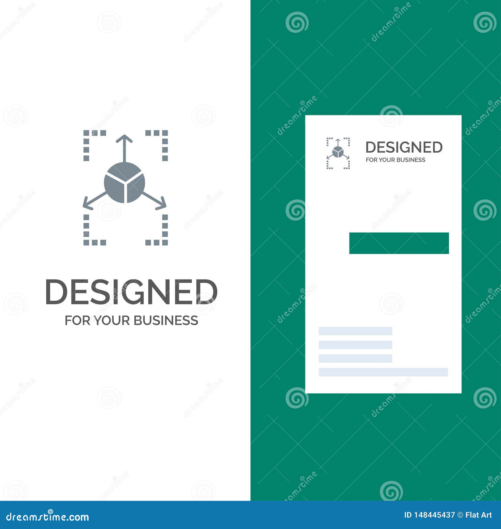 Prototype, Grid, Database, Chart Grey Logo Design and Business Card ...