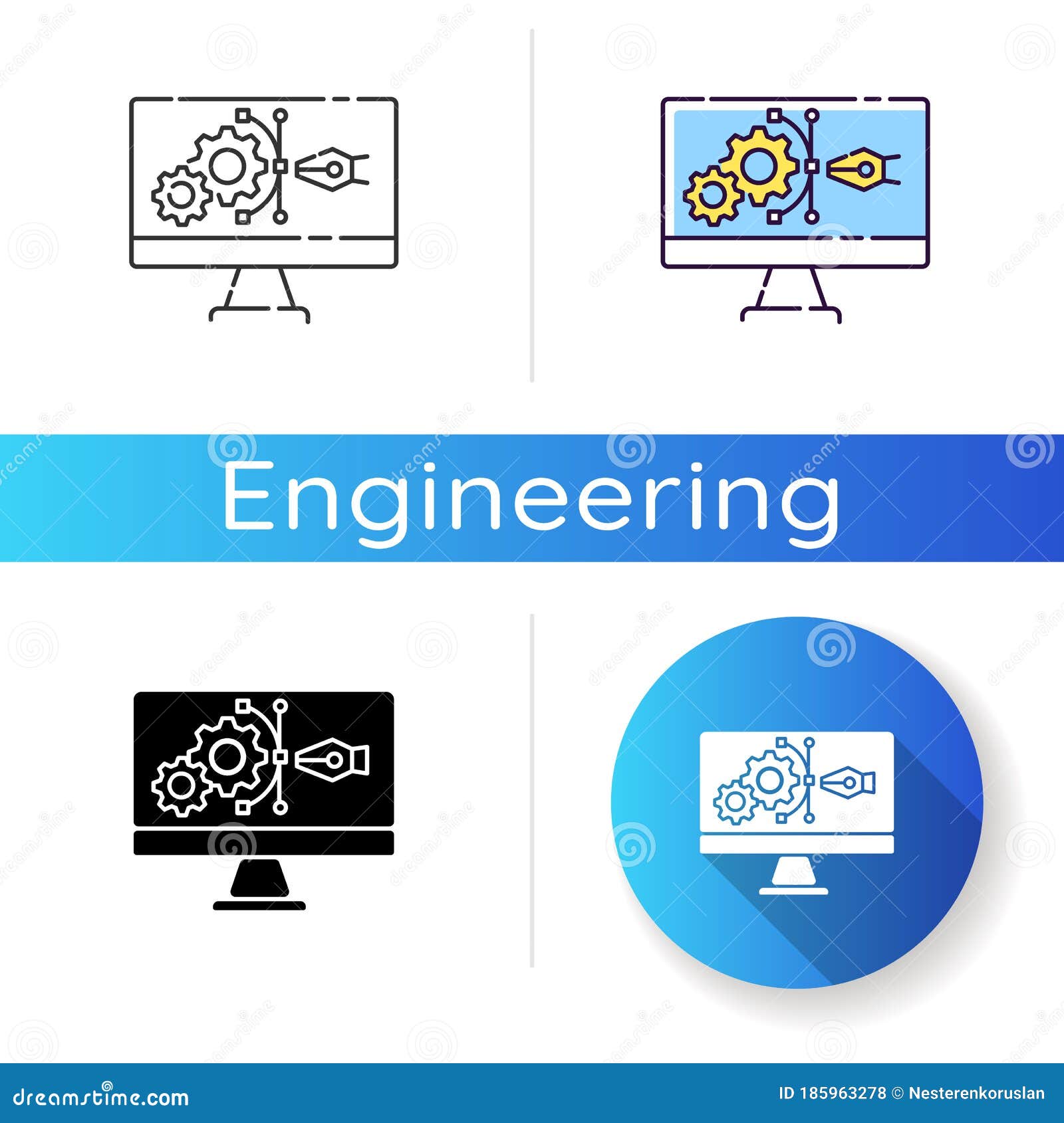 Prototype icon stock vector. Illustration of industry - 185963278