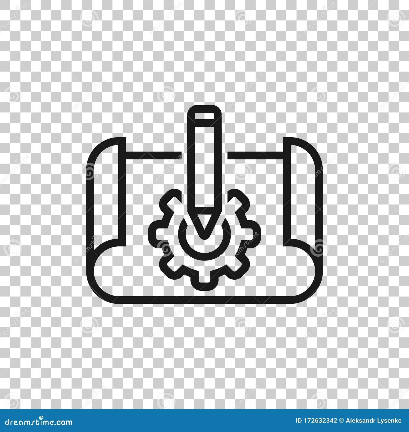 Prototype Icon in Flat Style. Startup Vector Illustration on White ...