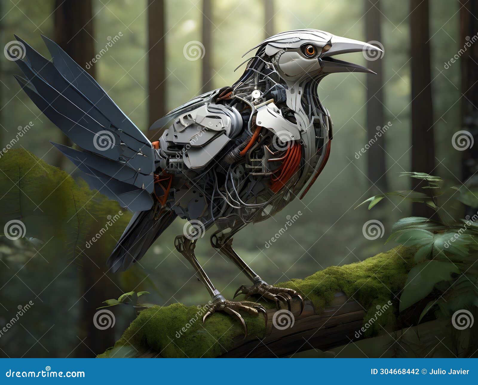 A Prototype Model of Bionic Bird Stock Illustration - Illustration of ...