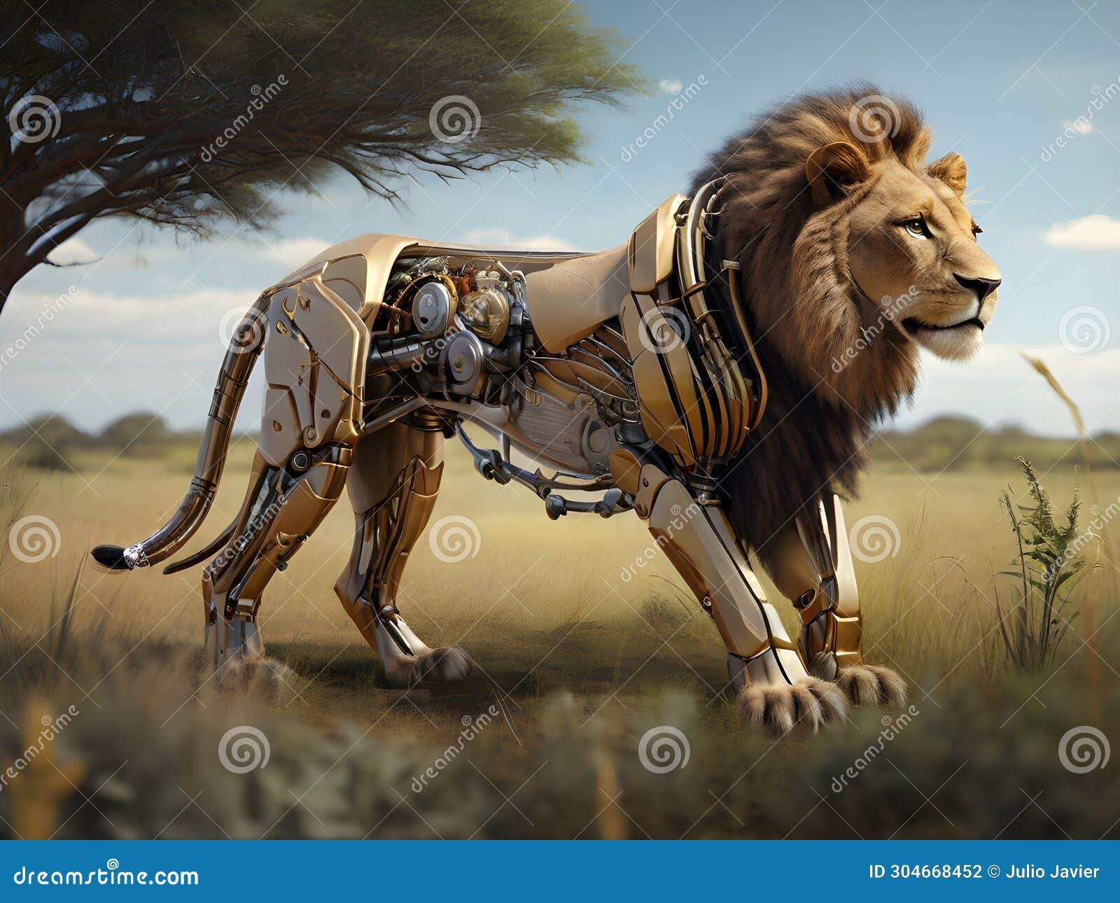 A Prototype Model of Bionic Lion Walking in the Vast Wild Stock ...