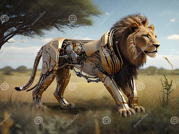 A Prototype Model of Bionic Lion Walking in the Vast Wild Stock ...