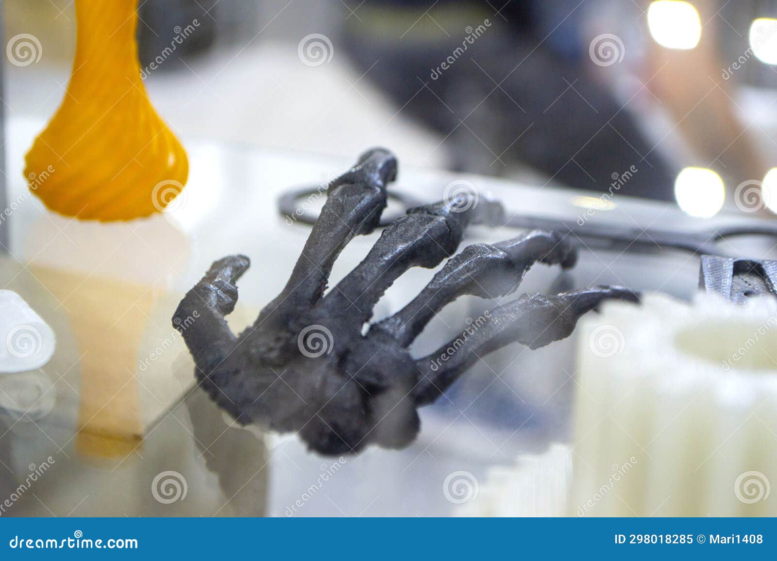 Prototype Model Part Human Skeleton Wrist Hand Printed 3D Printer ...