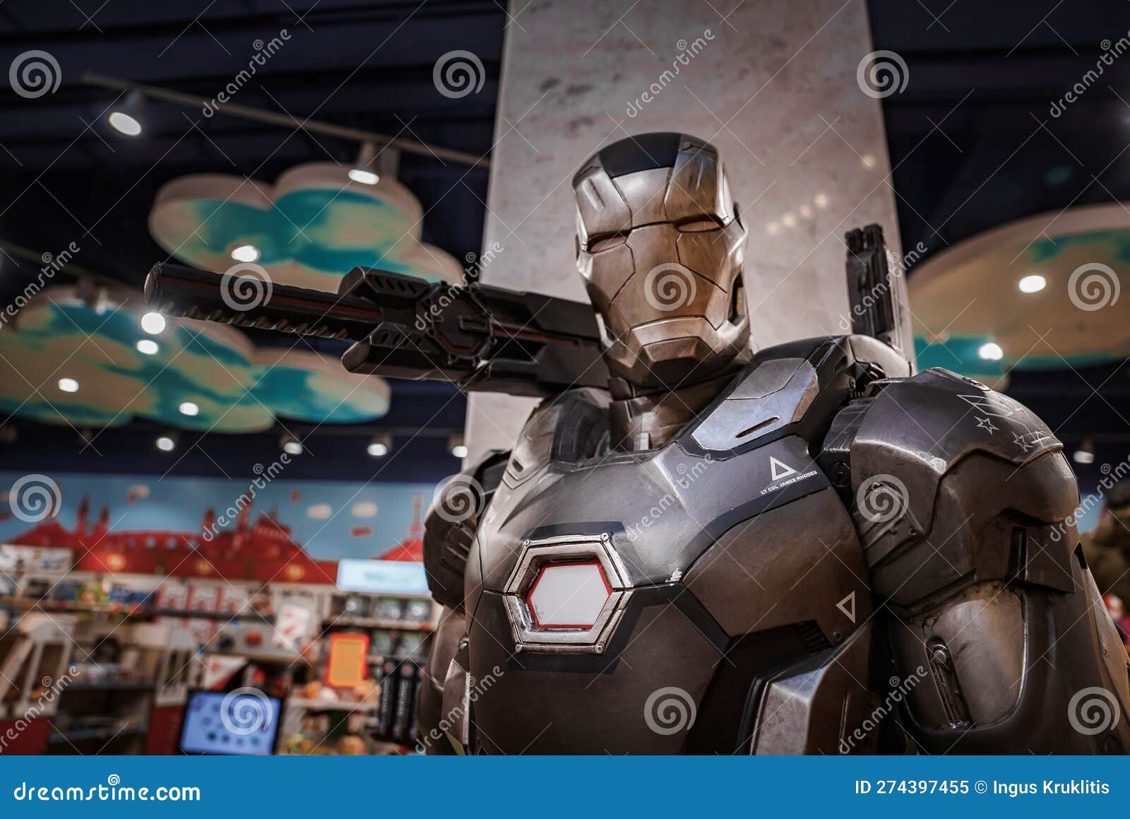 Prototype for the War Machine at the Tony Stark Base at the Avengers ...