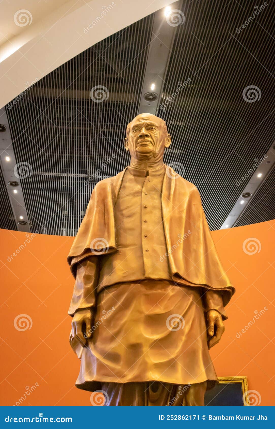 Statue Of Unity Of Vallabhbhai Patel On Banks Of Narmada River. World`s ...