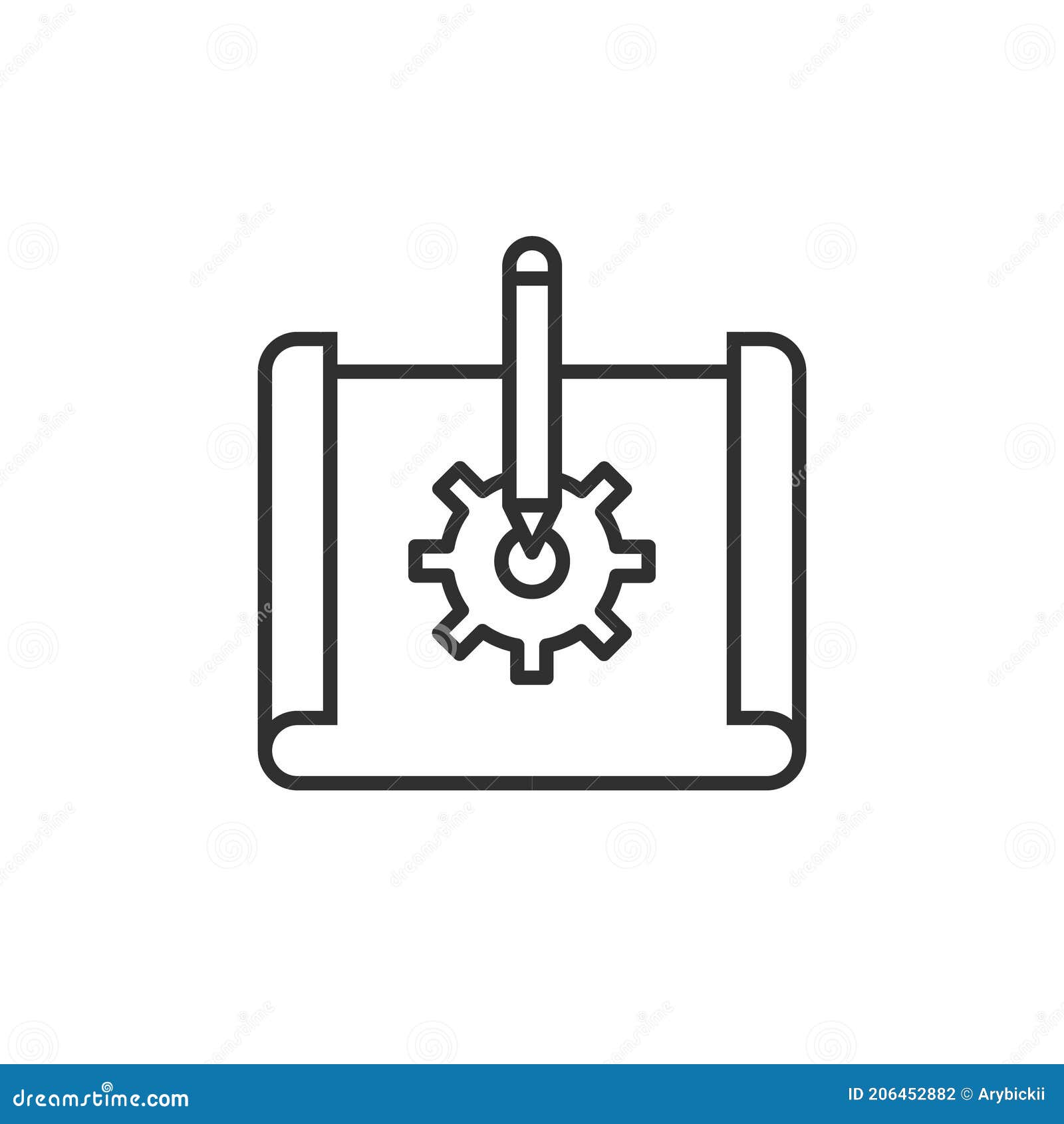 Prototyping Icon. Simple Line Element Prototyping Symbol For Templates ...