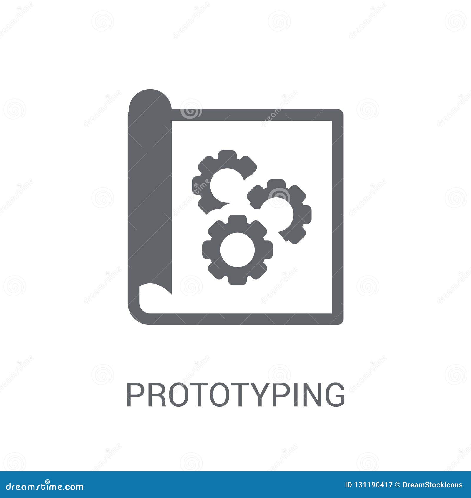 Prototyping Icon. Trendy Prototyping Logo Concept on White Background ...