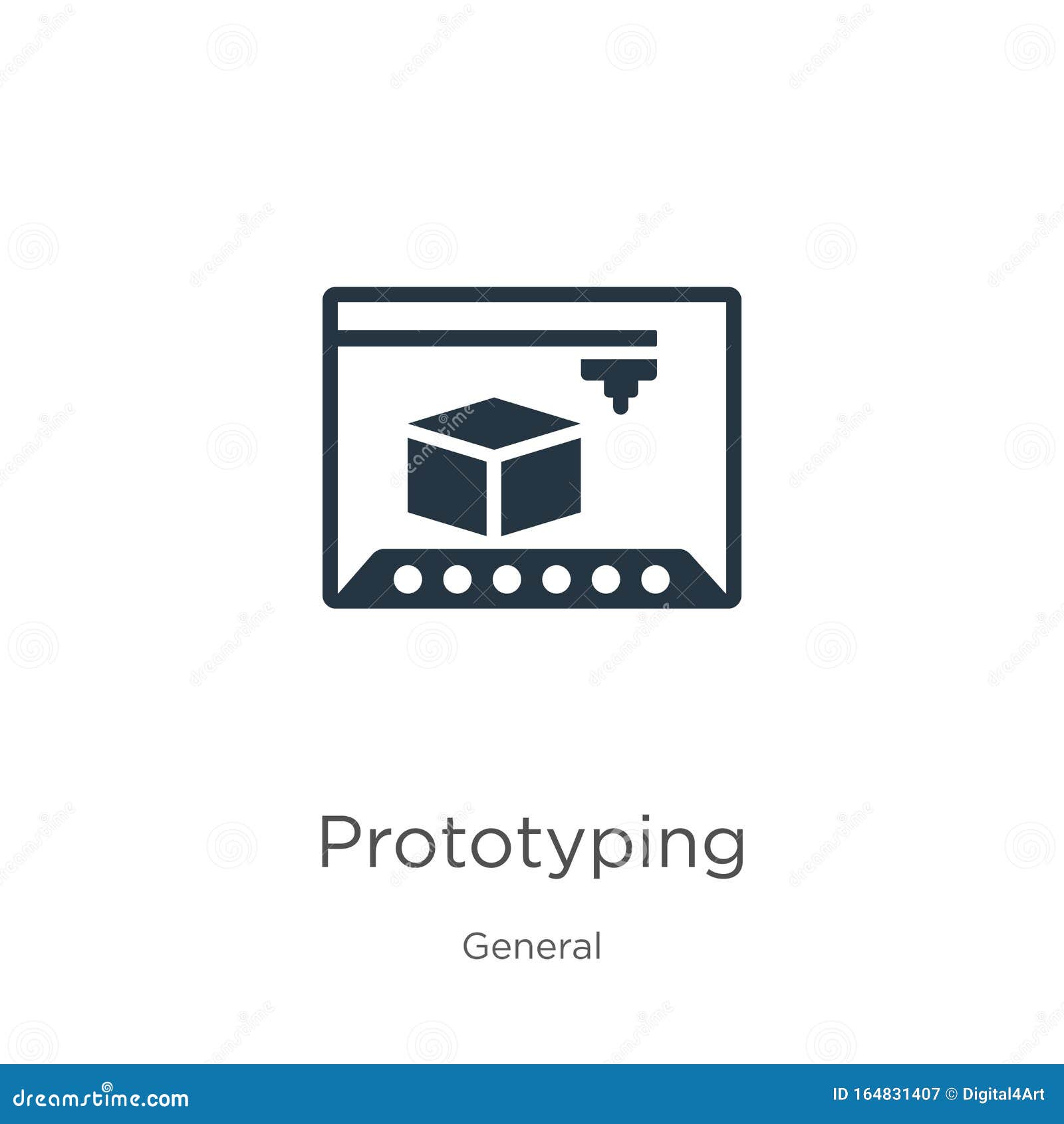 Prototyping Icon Vector. Trendy Flat Prototyping Icon from General ...