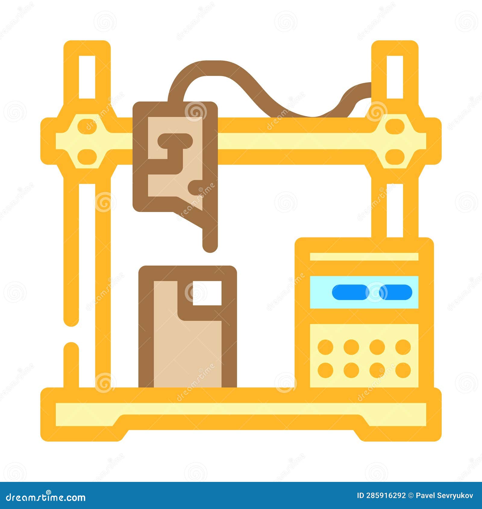 Prototyping Manufacturing Engineer Color Icon Vector Illustration Stock ...