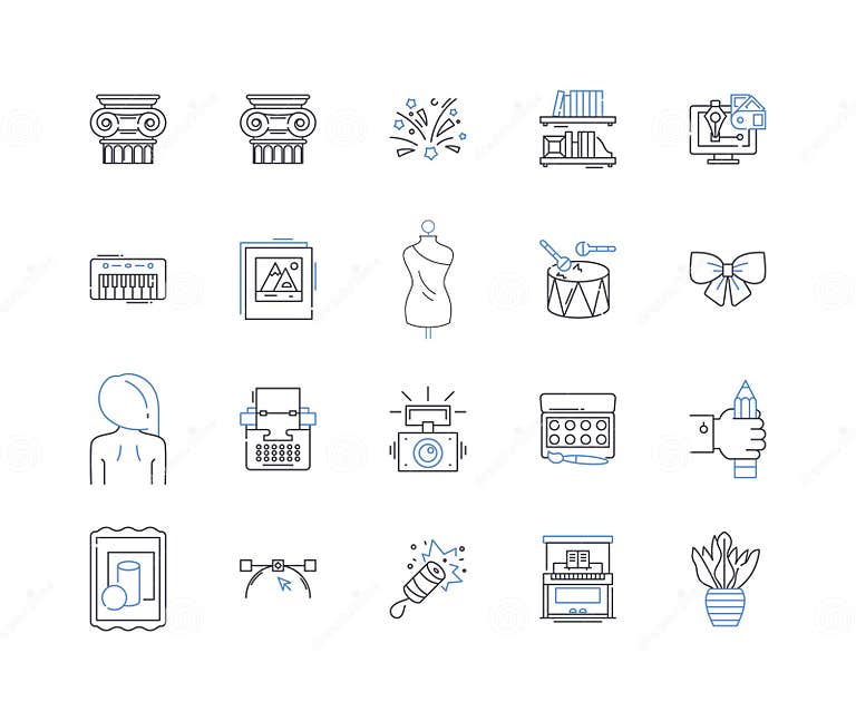 Prototyping Methodology Line Icons Collection. Iteration, Prototype ...