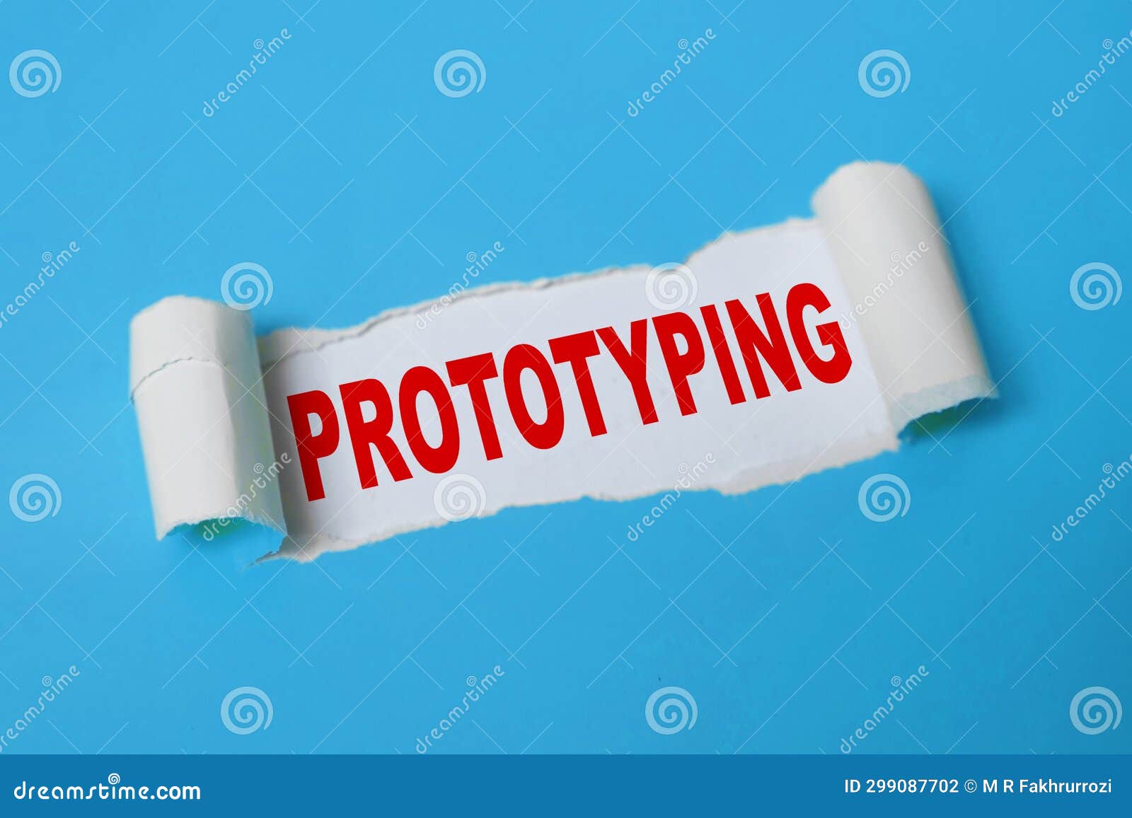 Prototyping Text on Paper, Business Term Stock Photo - Image of ...