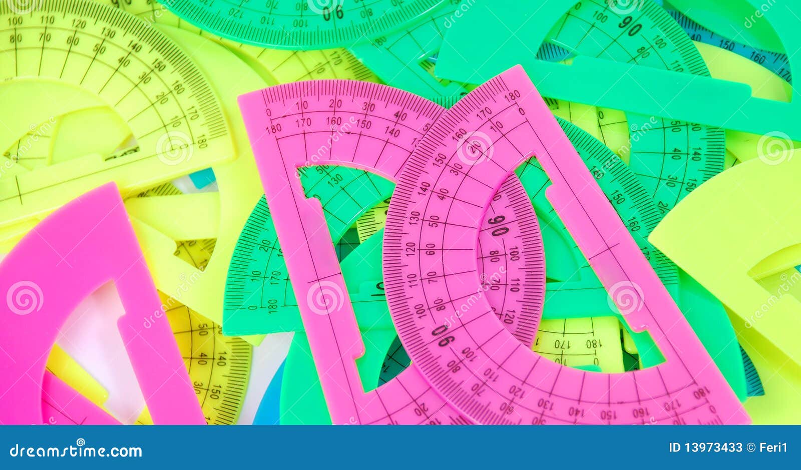 Protractor stock image. Image of measurement, multicolored - 13973433