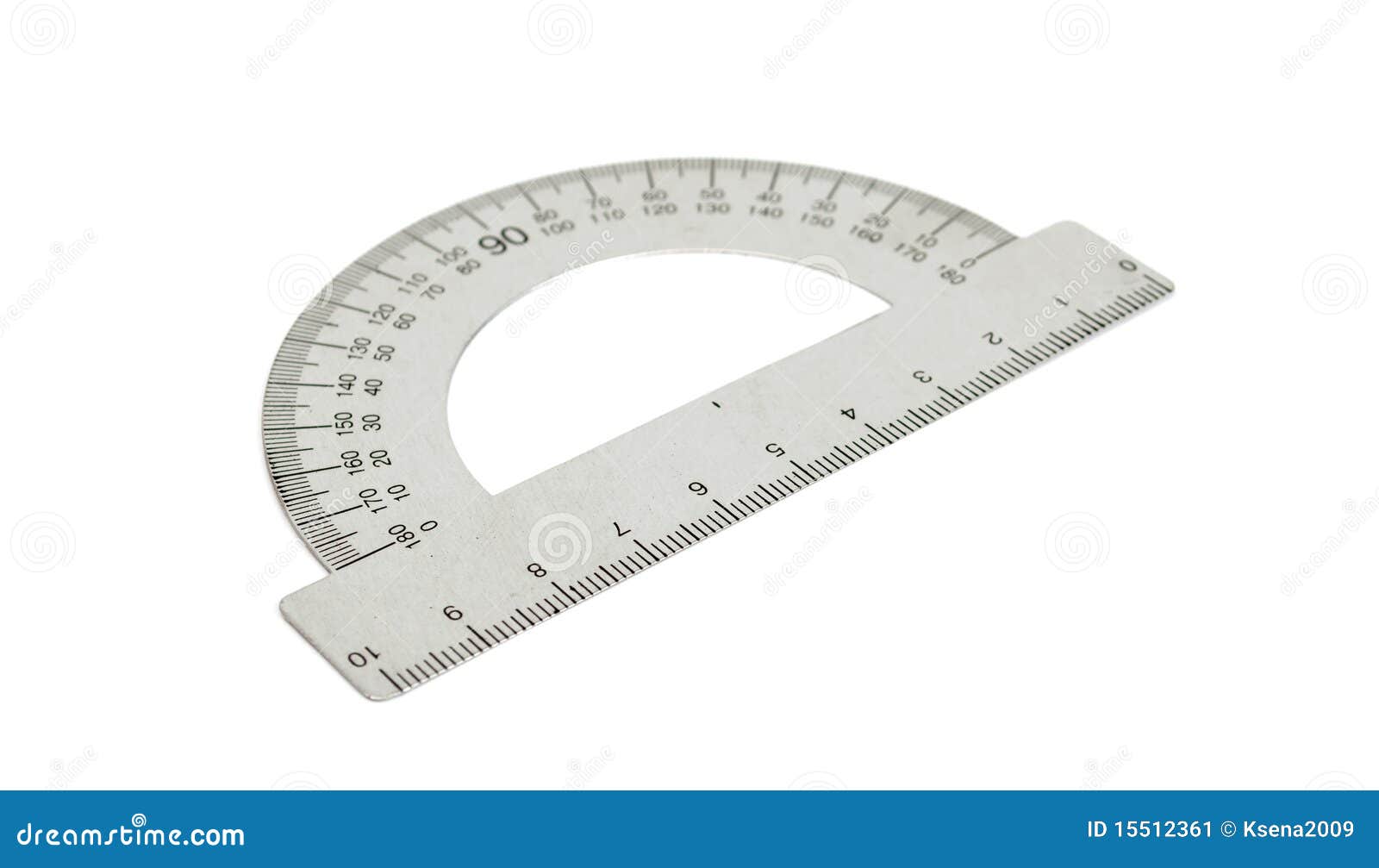 Protractor stock image. Image of isolated, centimeter - 15512361