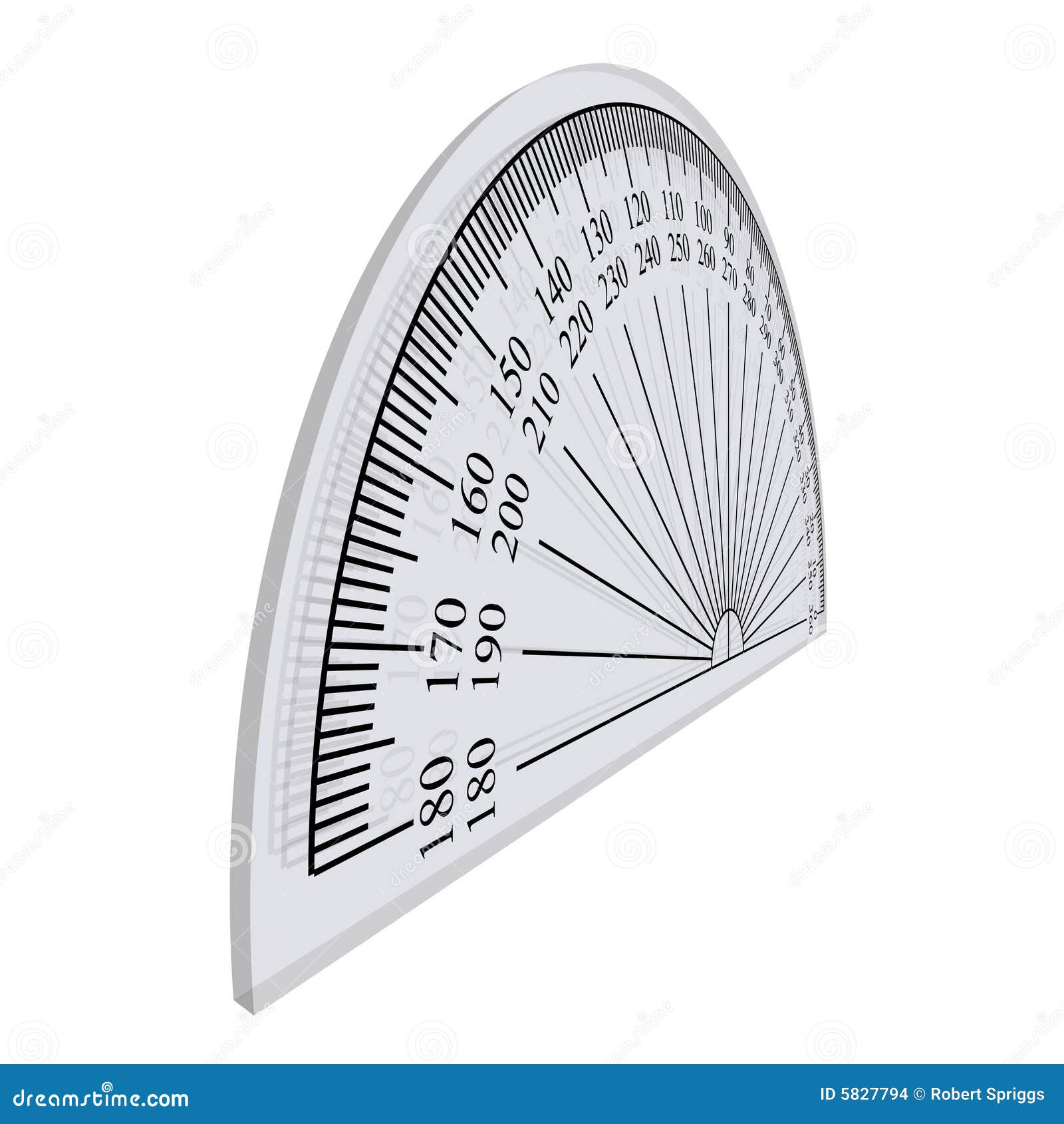 Protractor stock illustration. Illustration of gauge, macro - 5827794