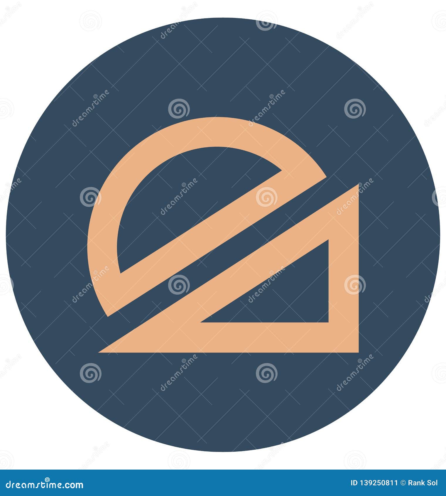 Protractor Color Icon. Ruler For Measuring Degree Symbol, Gradient ...