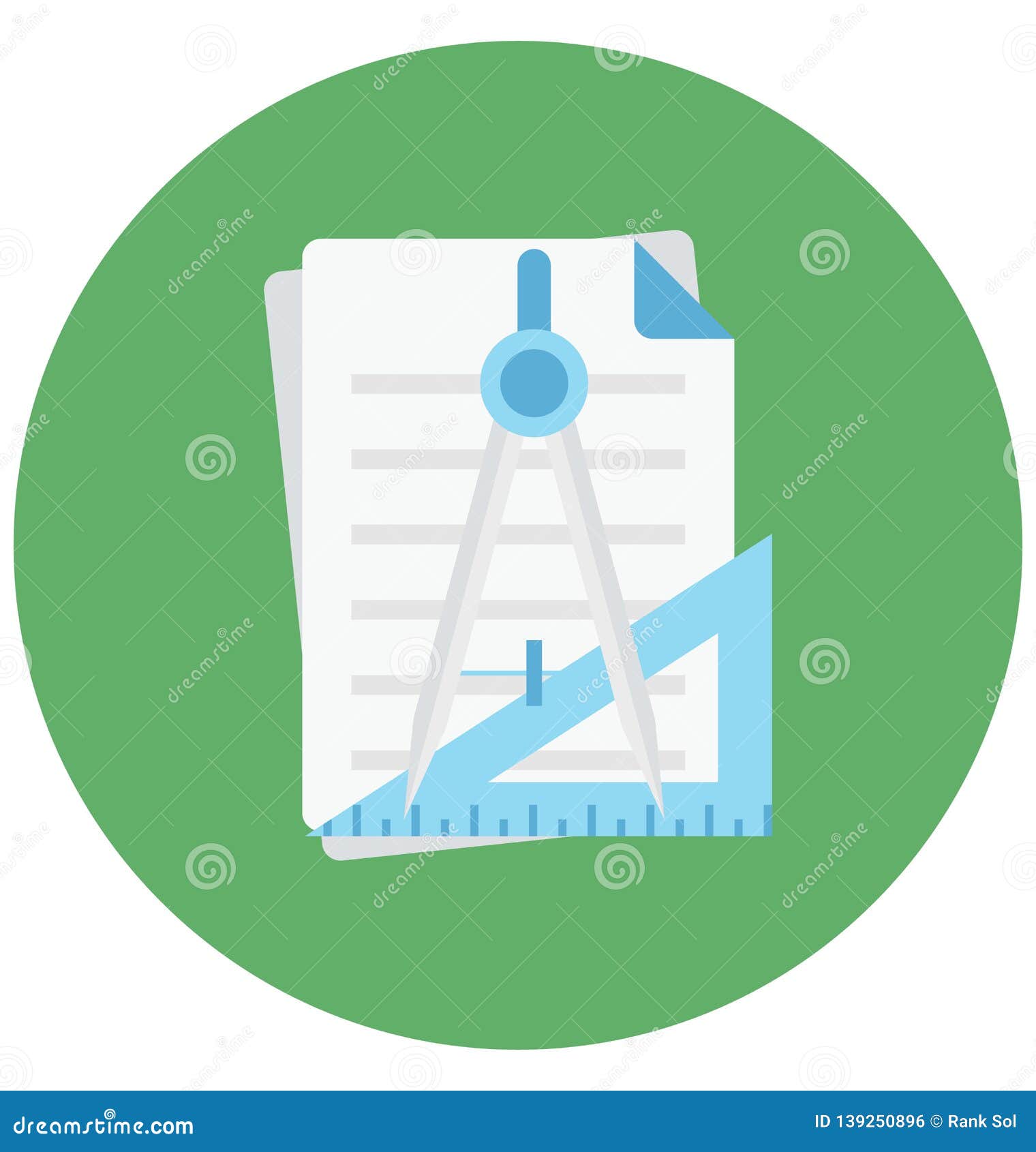 Protractor Color Icon. Ruler For Measuring Degree Symbol, Gradient ...