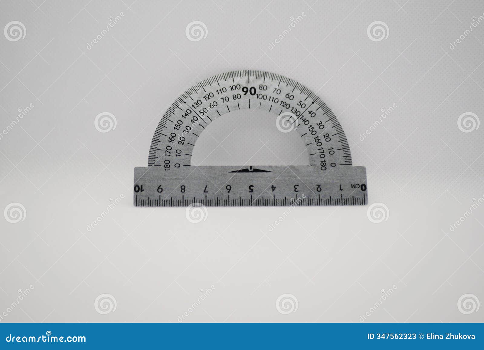A Protractor Displaying the Number 90 Which Indicates Right Angles ...