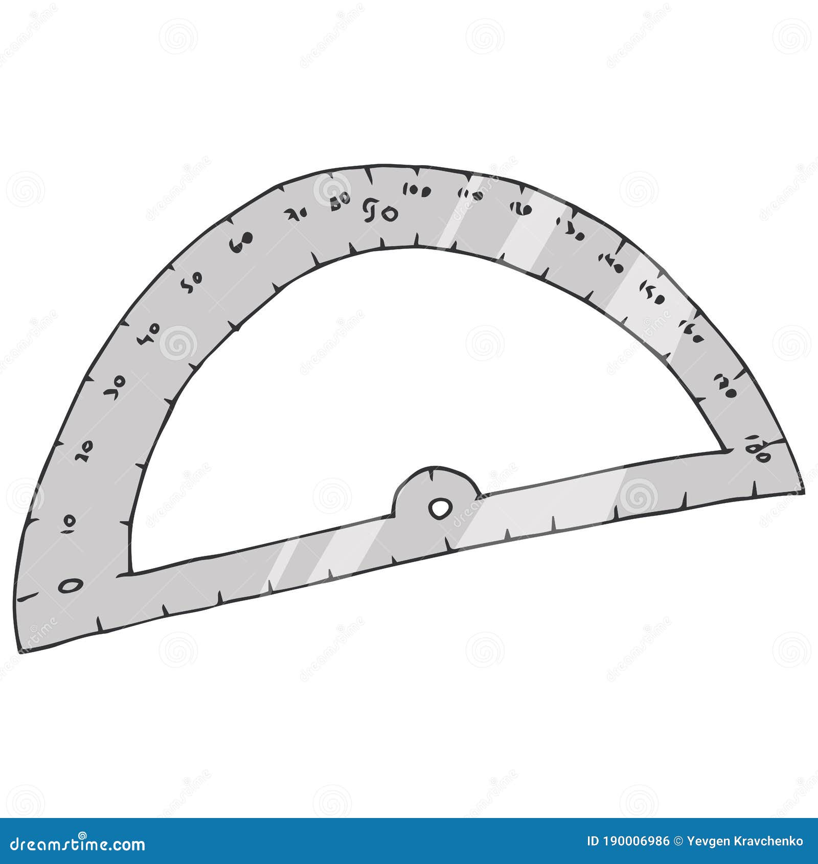 Protractor for Geometry Icon. Vector Illustration of a Protractor with ... Protractor for Geometry Icon. Vector Illustration of a Protractor with ...