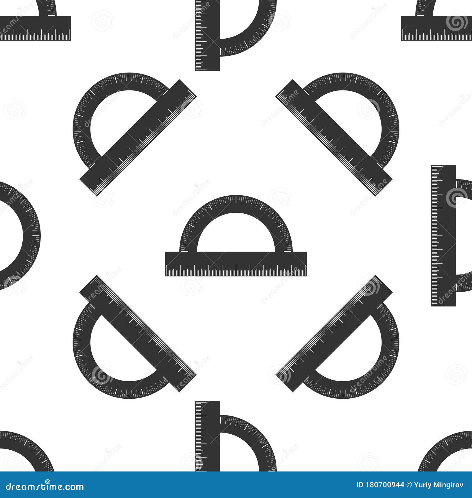 Protractor Grid for Measuring Degrees Isolated Icon Seamless Pattern on ...