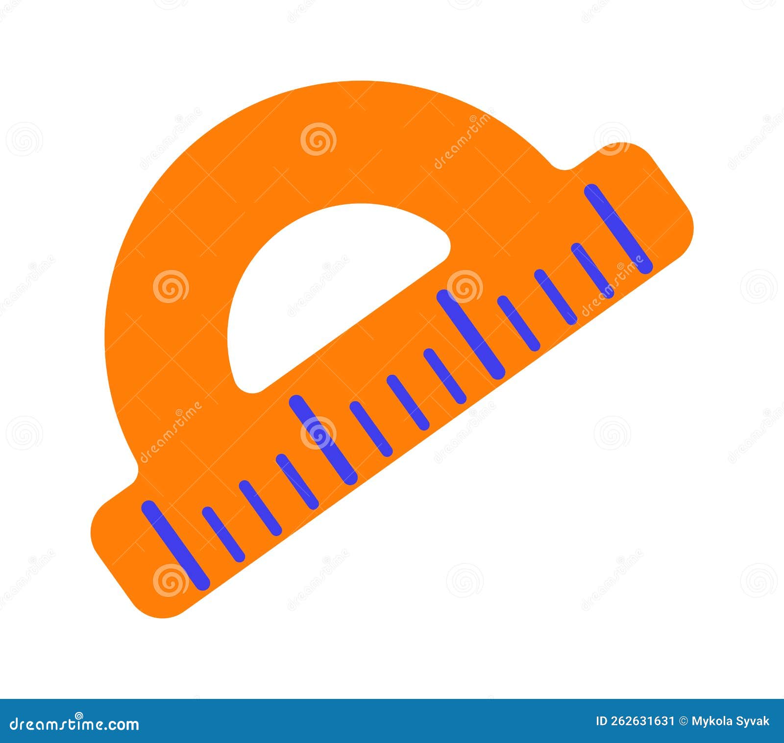 Protractor Icon. Back To School Stock Vector - Illustration of curve ...
