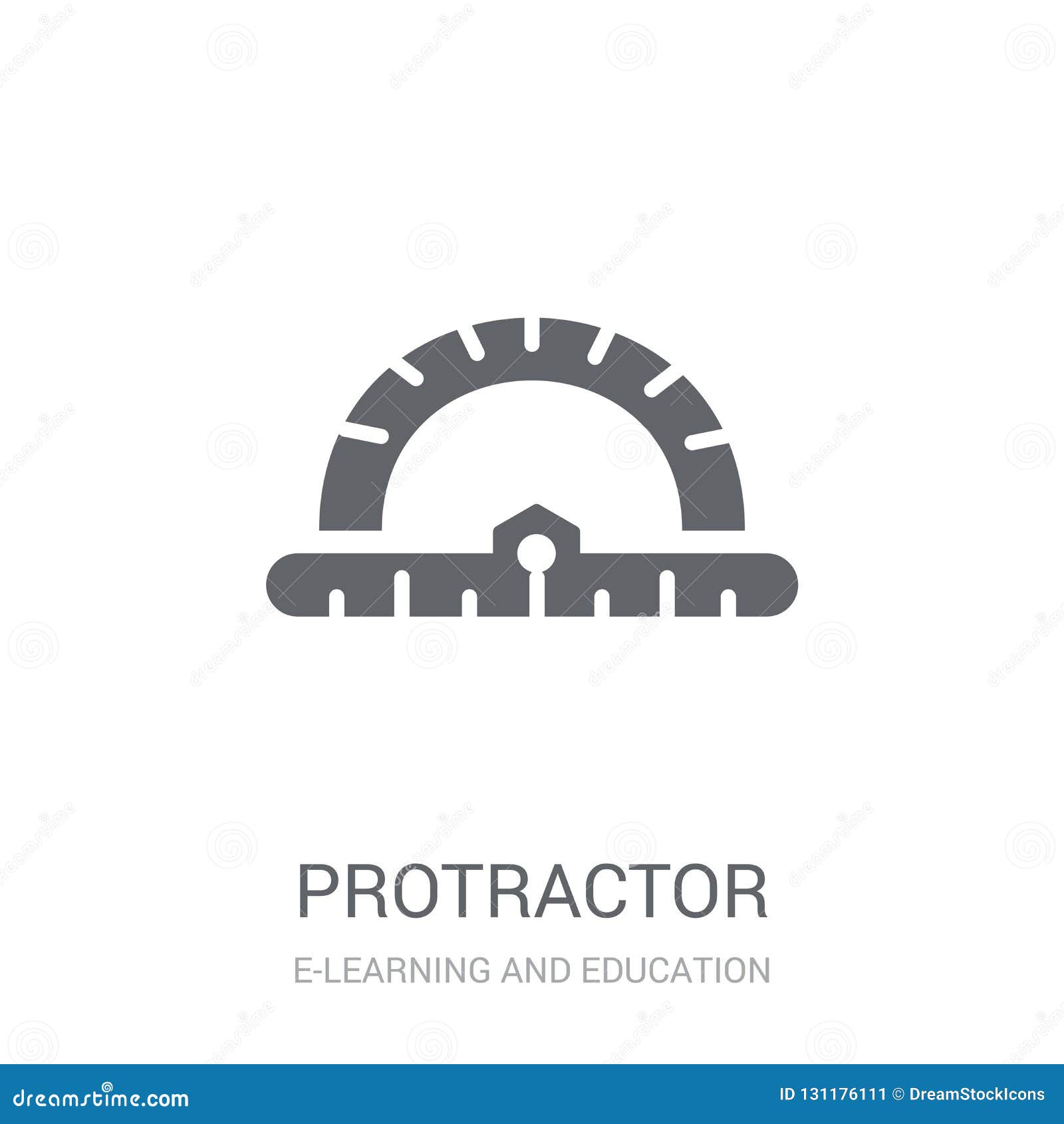 Protractor Icon. Trendy Protractor Logo Concept on White Background ...