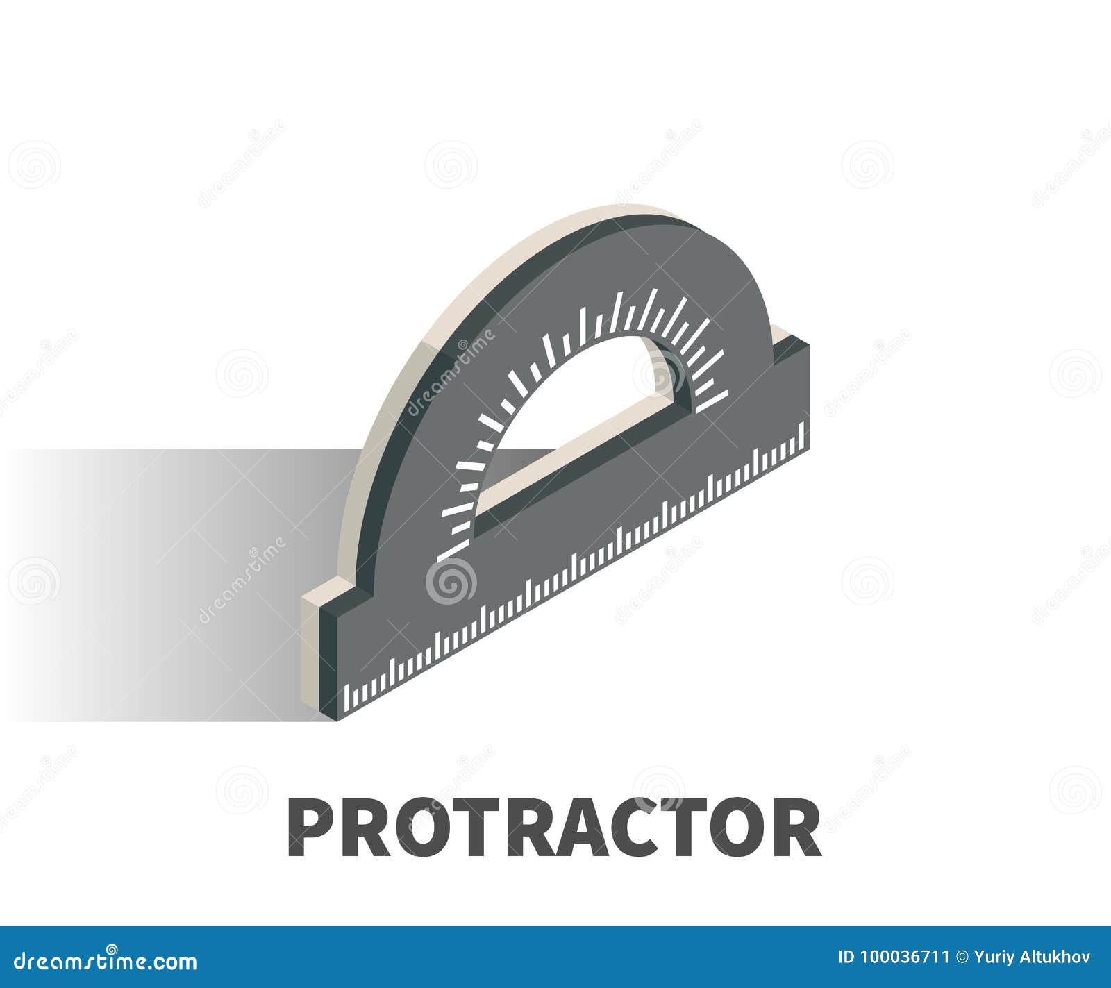 Protractor Icon, Vector Symbol. Stock Vector - Illustration of blank ...