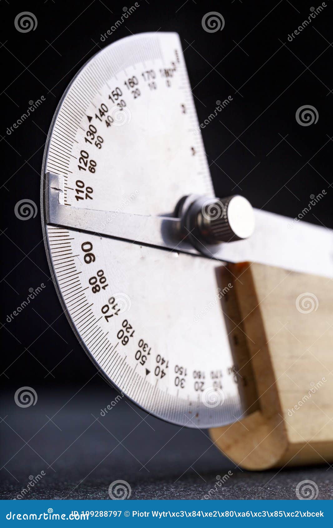 A Protractor for Measuring Angles in a Carpentry Workshop. Accessories ...