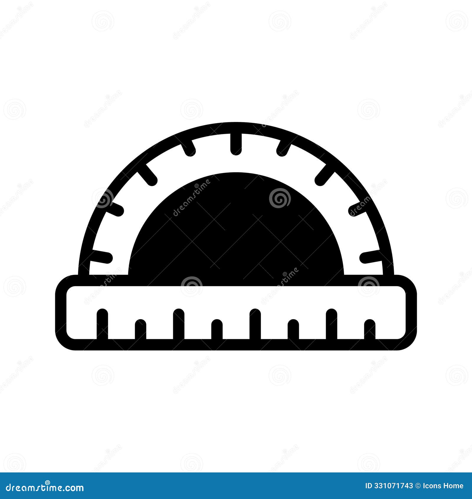 A Creative Protractor Math Equipment Circular In Rainbow Spectrum ...