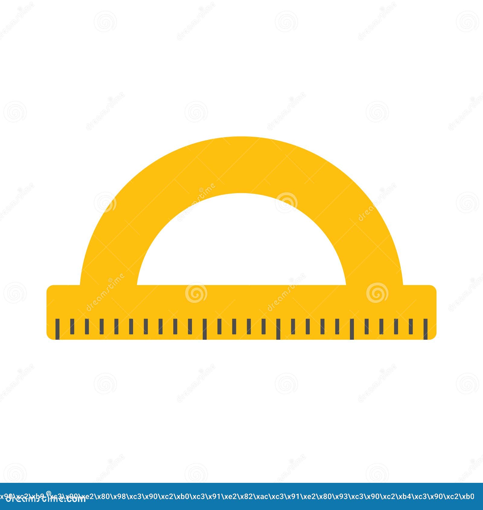Protractor Ruler Icon, School Illustration - Education Icon ...
