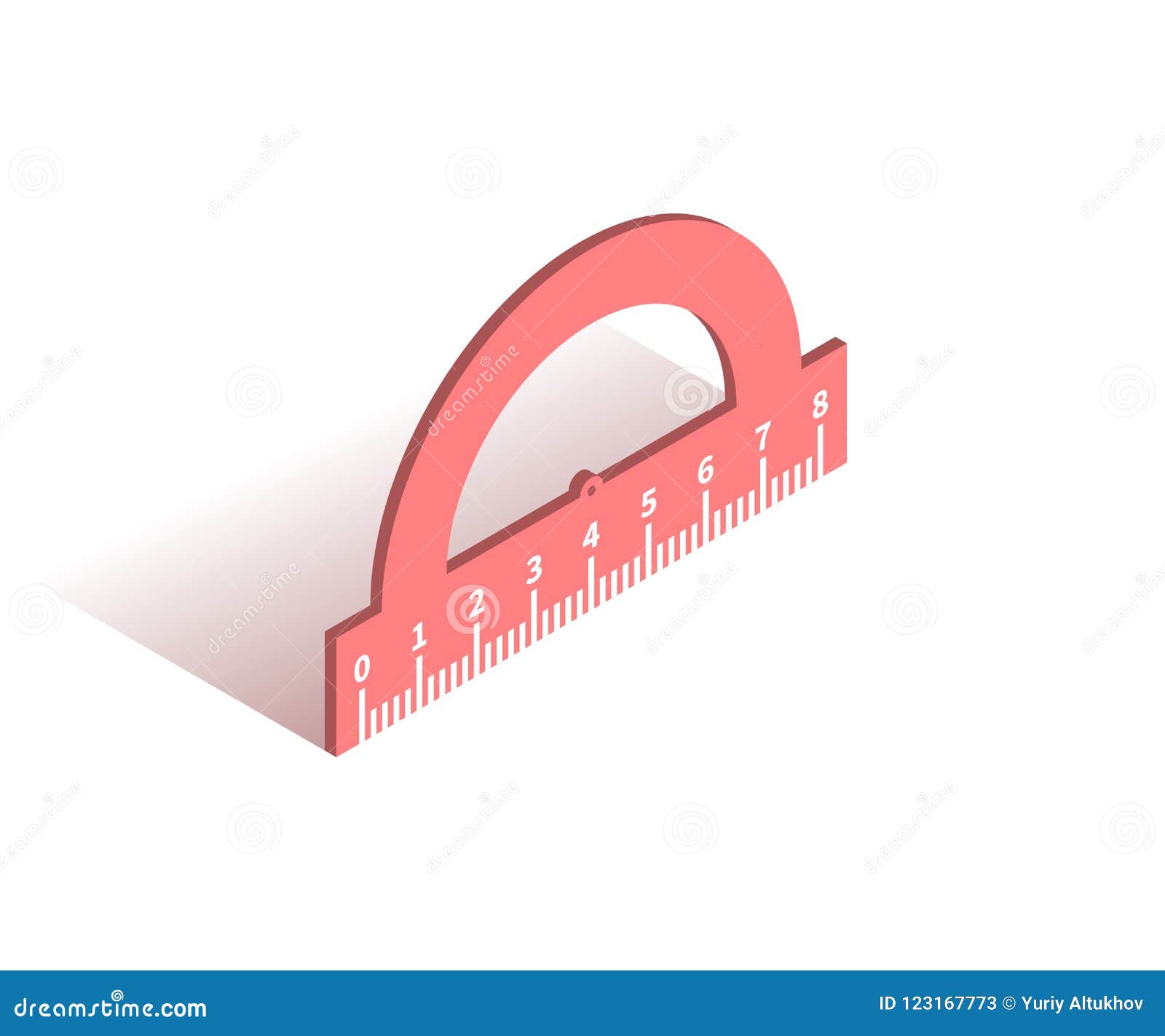 Protractor Ruler Isometric Icon. Vector 3D Illustration for Web Design ... Protractor Ruler Isometric Icon. Vector 3D Illustration for Web Design ...