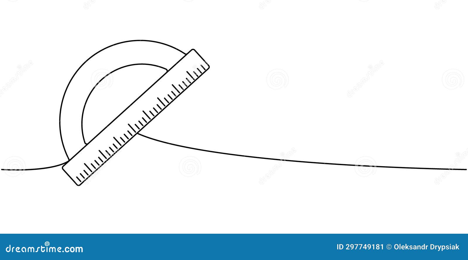 Protractor Ruler Isolated On The White Background. Vector Template Of ... Protractor Ruler Isolated On The White Background. Vector Template Of ...