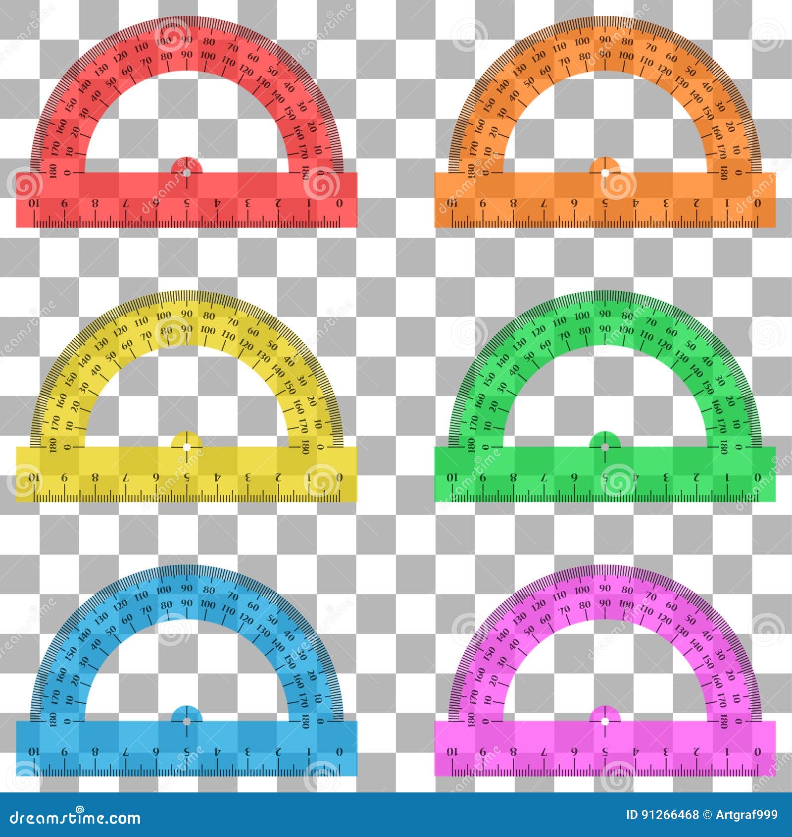 Protractor Ruler Of Plastic Transparent Royalty-Free Illustration ...