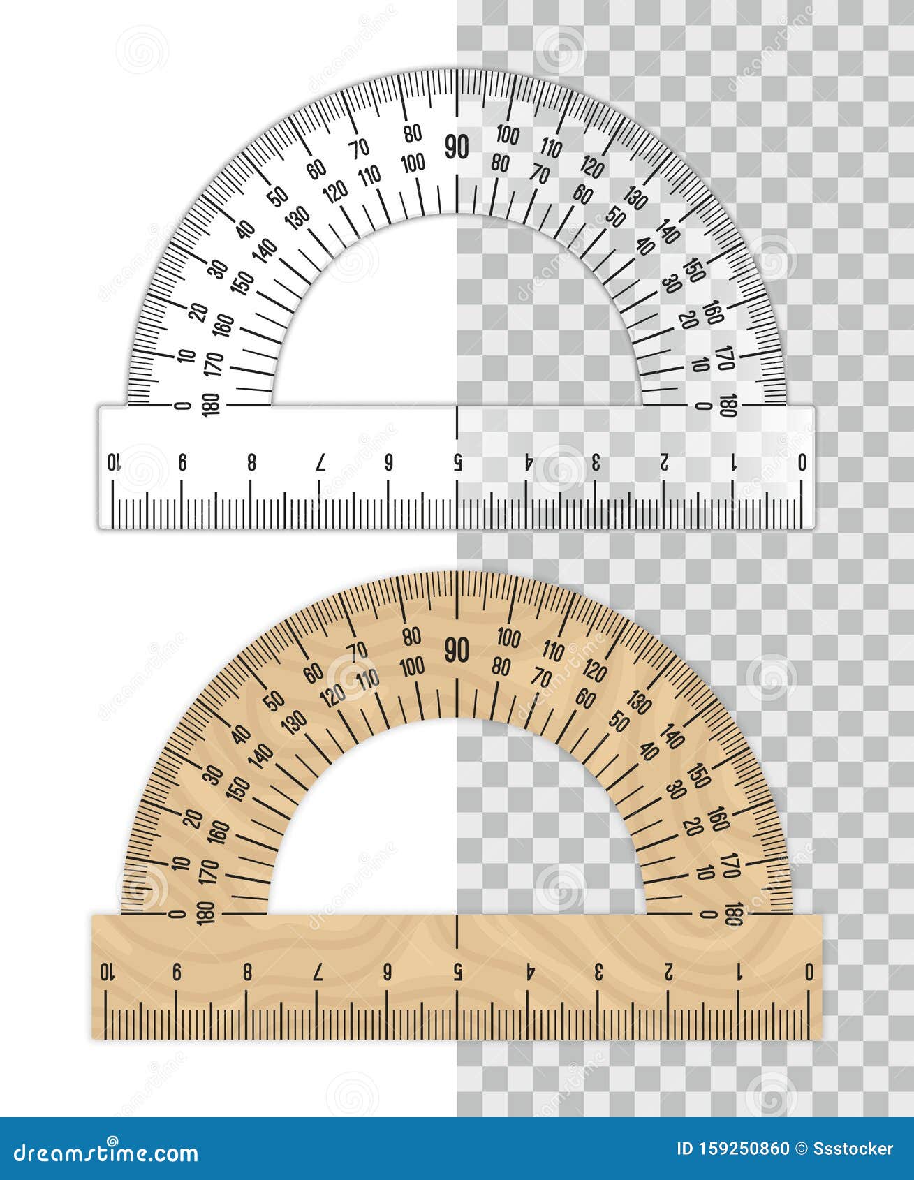 Protractor ruler set stock vector. Illustration of engineering - 159250860 Protractor ruler set stock vector. Illustration of engineering - 159250860