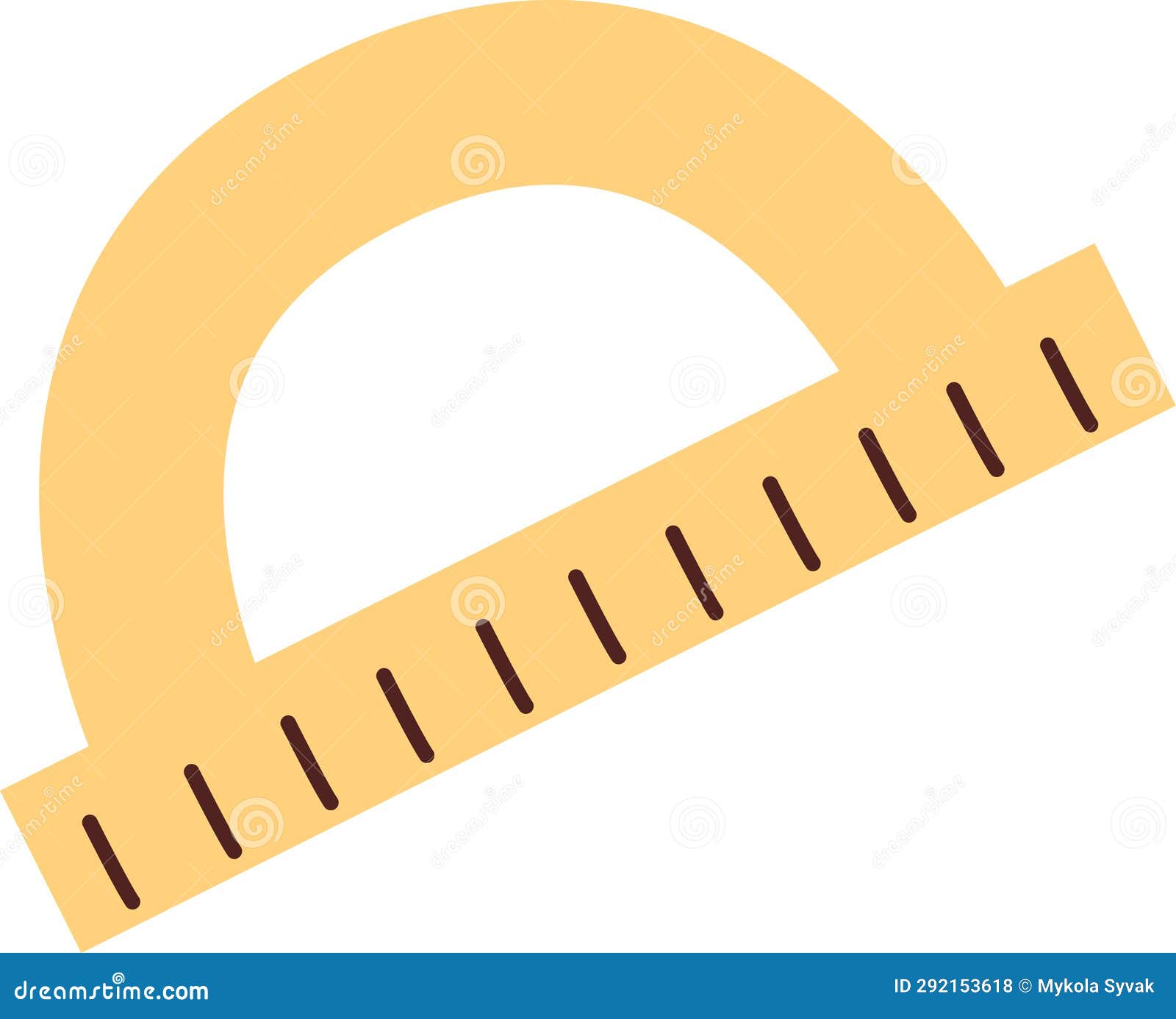 Protractor School Tool stock vector. Illustration of instrument - 292153618